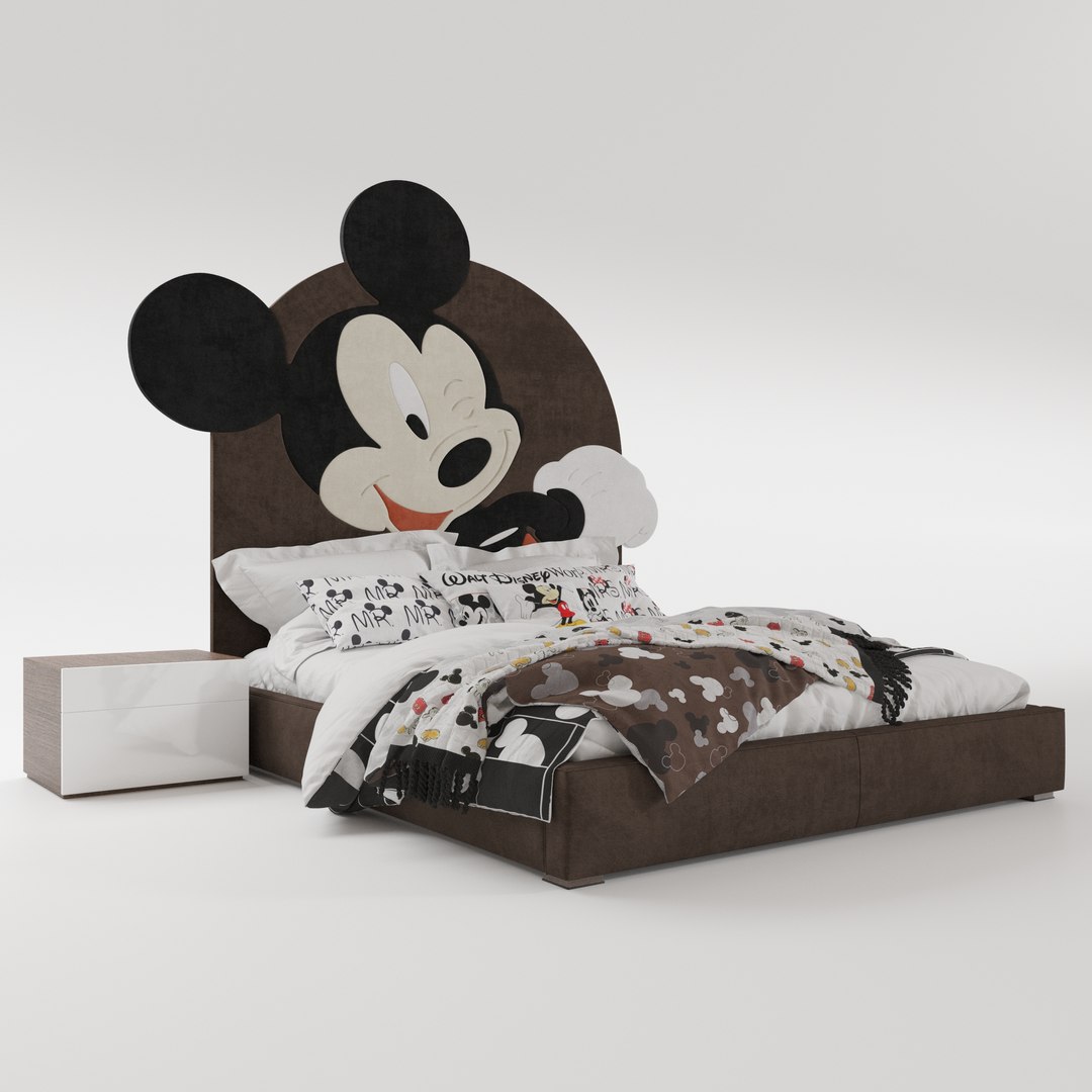 Mickey Mouse Bed 3D Model - TurboSquid 1444367