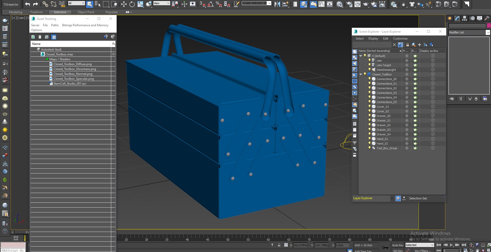 Detailed Toolbox Closed Model - TurboSquid 2147153