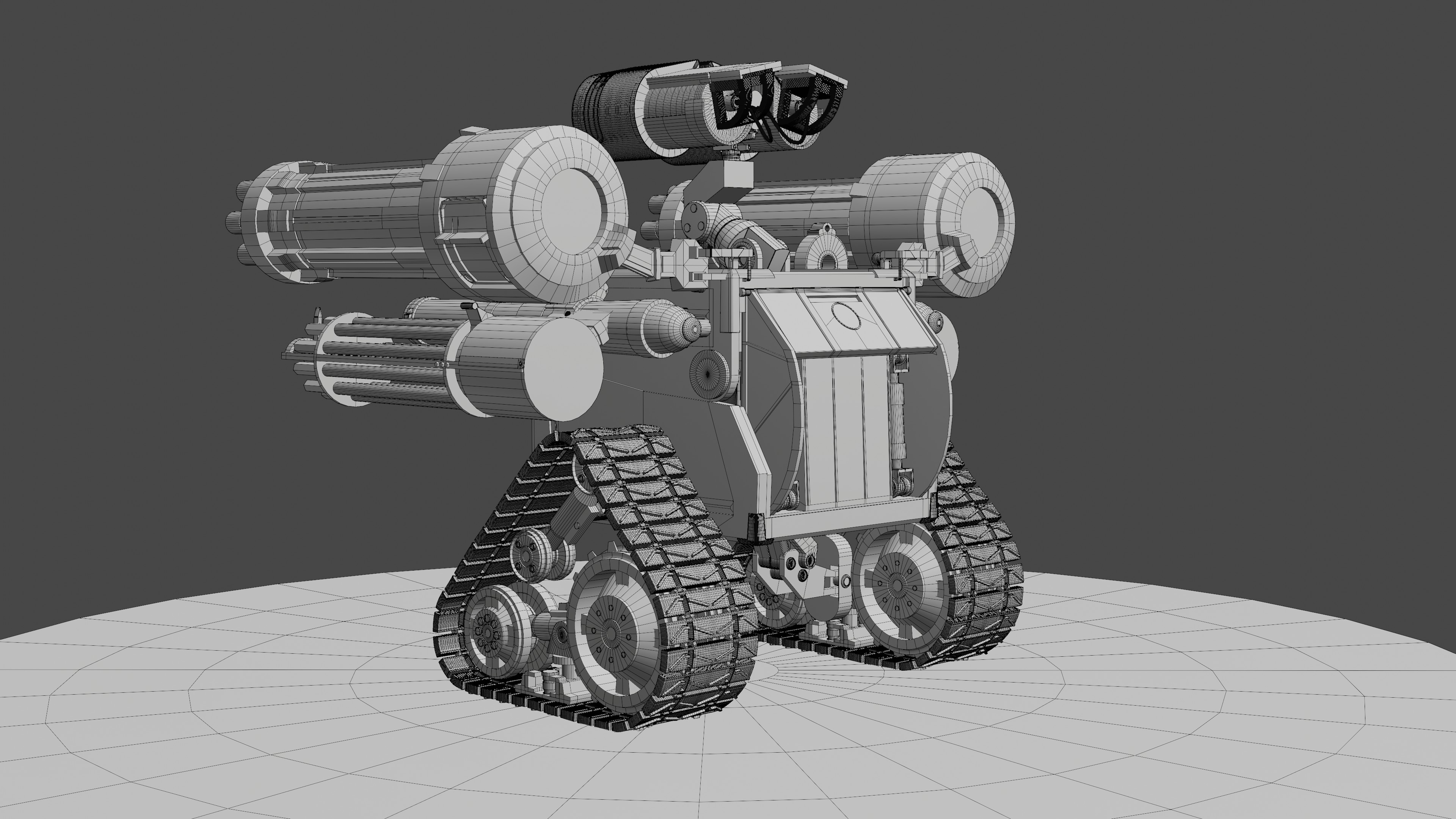 Wall e mit Waffen 3D-Modell - TurboSquid 1711013