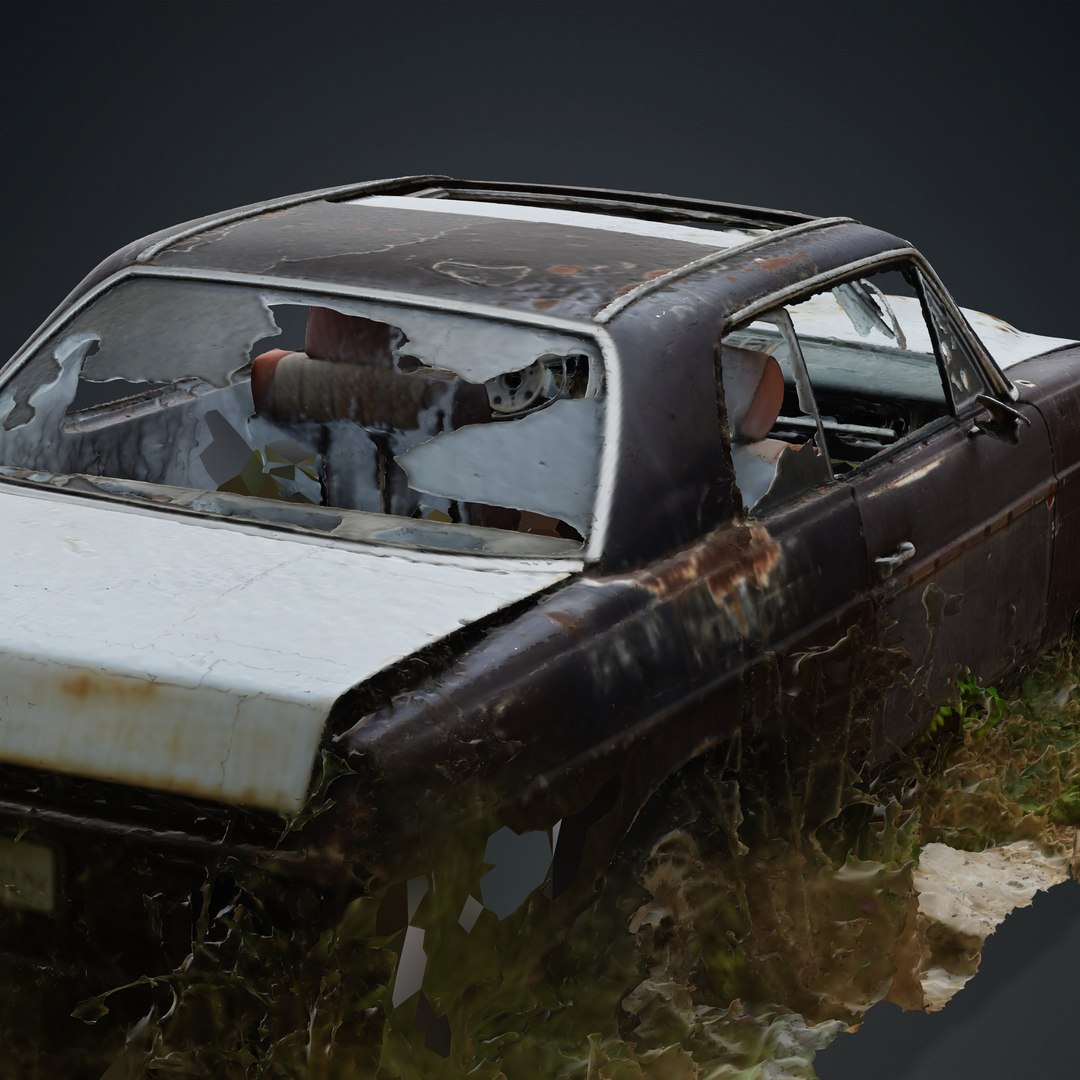 3D model CAR DESTROYED CAR Vehicles Car Wrecked Car - TurboSquid 2132768