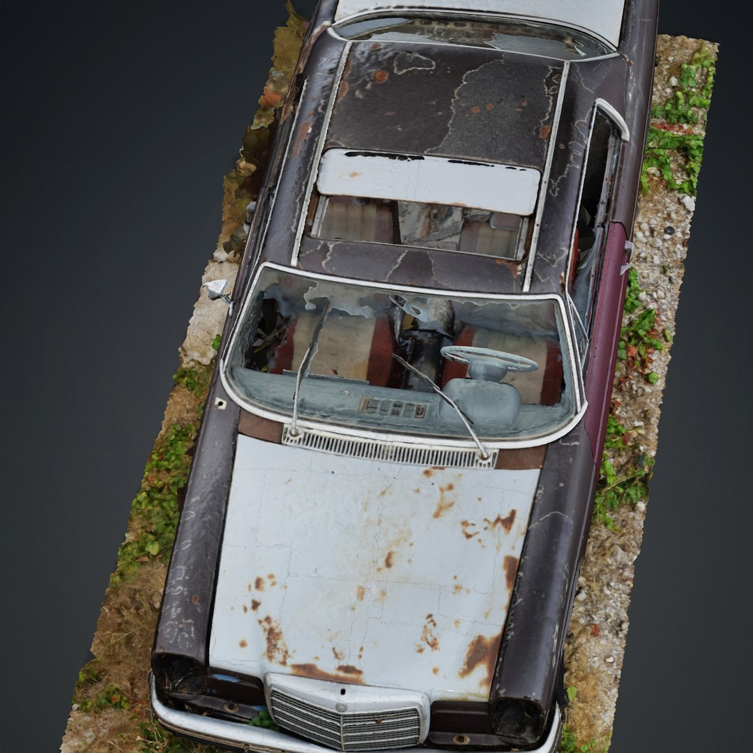 3D model CAR DESTROYED CAR Vehicles Car Wrecked Car - TurboSquid 2132768
