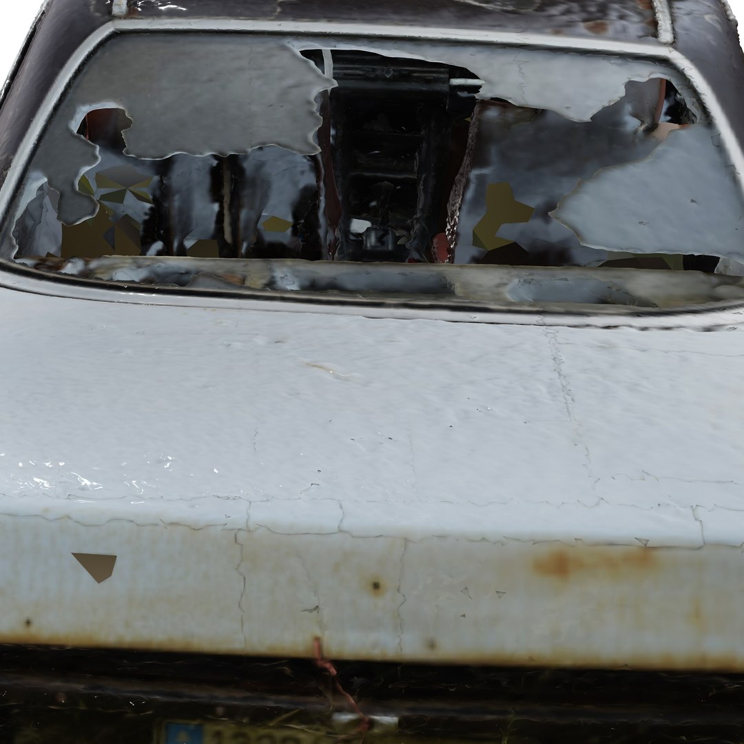 3D model CAR DESTROYED CAR Vehicles Car Wrecked Car - TurboSquid 2132768