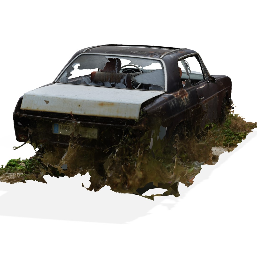 3D model CAR DESTROYED CAR Vehicles Car Wrecked Car - TurboSquid 2132768