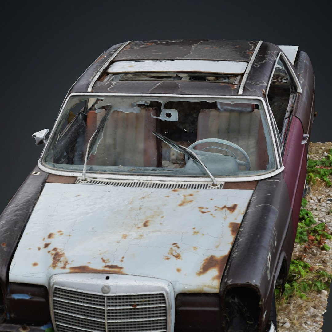 3D model CAR DESTROYED CAR Vehicles Car Wrecked Car - TurboSquid 2132768