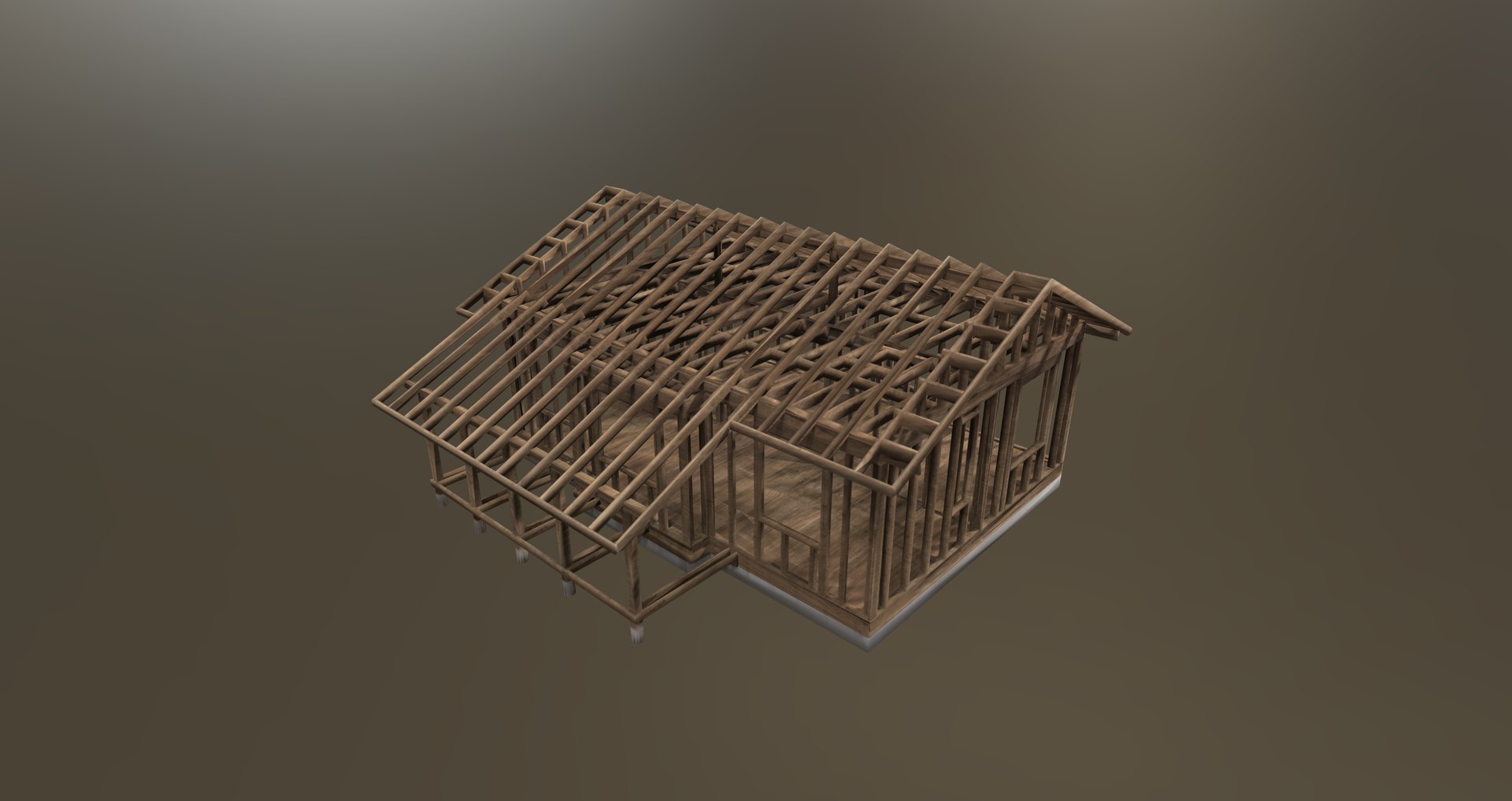 Small framed house 3D model - TurboSquid 1410309