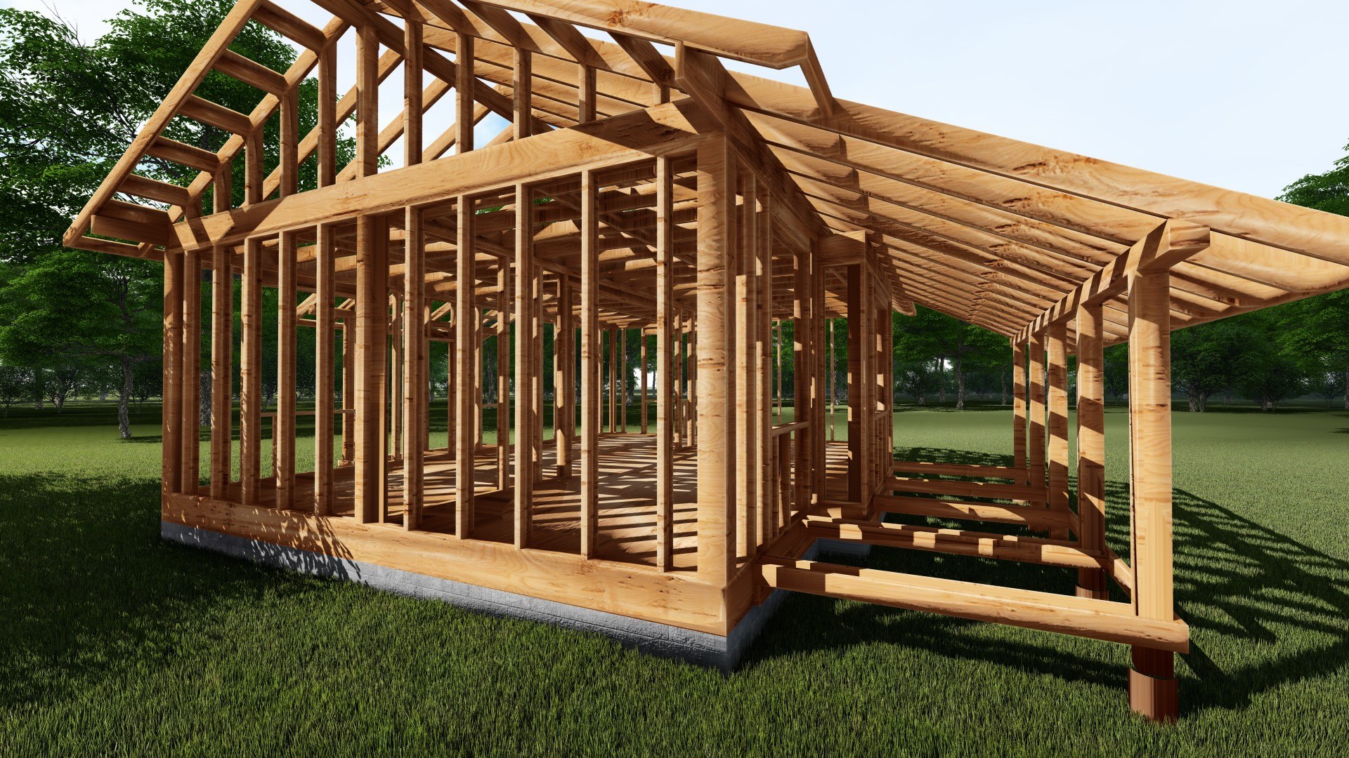 Small framed house 3D model - TurboSquid 1410309