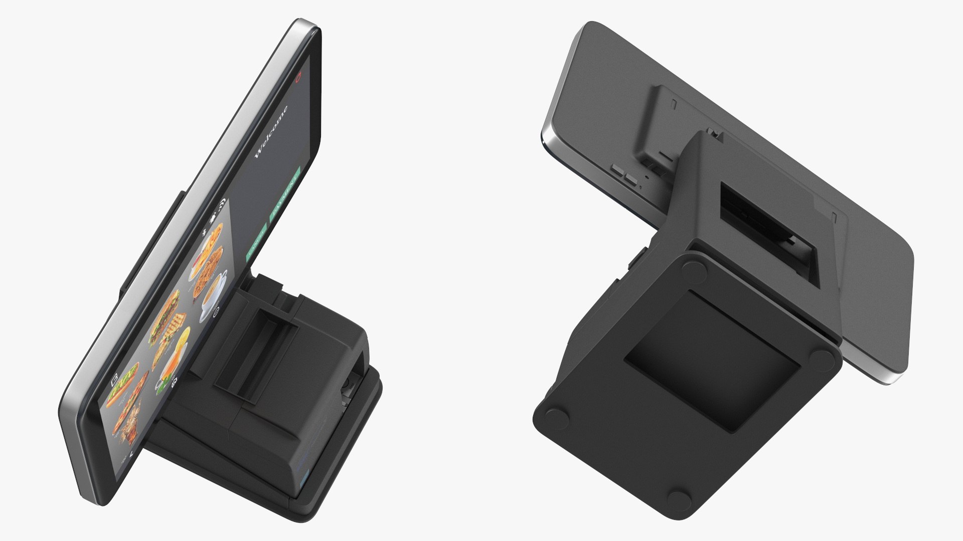 3D Model Digital Touchscreen POS System Screen On - TurboSquid 2191846