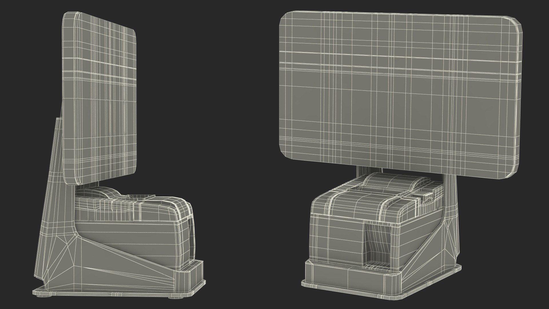 3D Model Digital Touchscreen POS System Screen On - TurboSquid 2191846