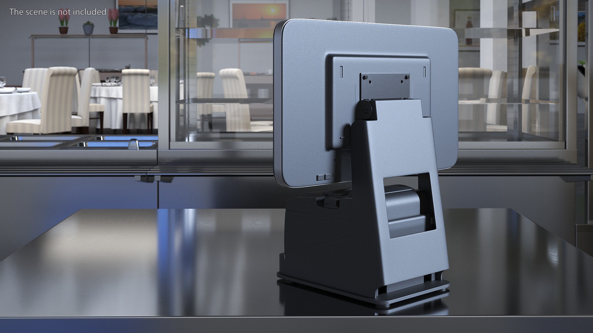 3D Model Digital Touchscreen POS System Screen On - TurboSquid 2191846