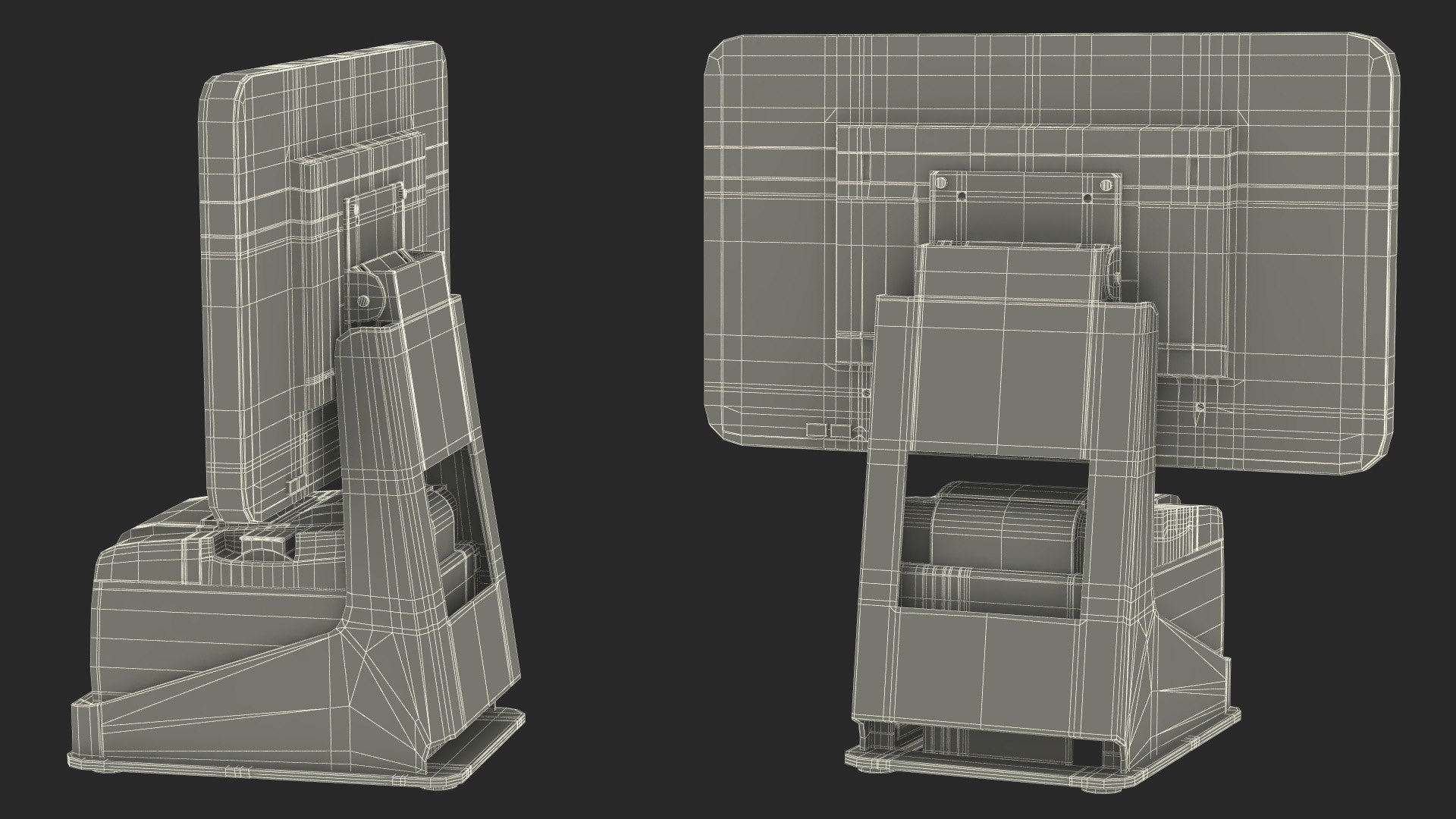 3D Model Digital Touchscreen POS System Screen On - TurboSquid 2191846