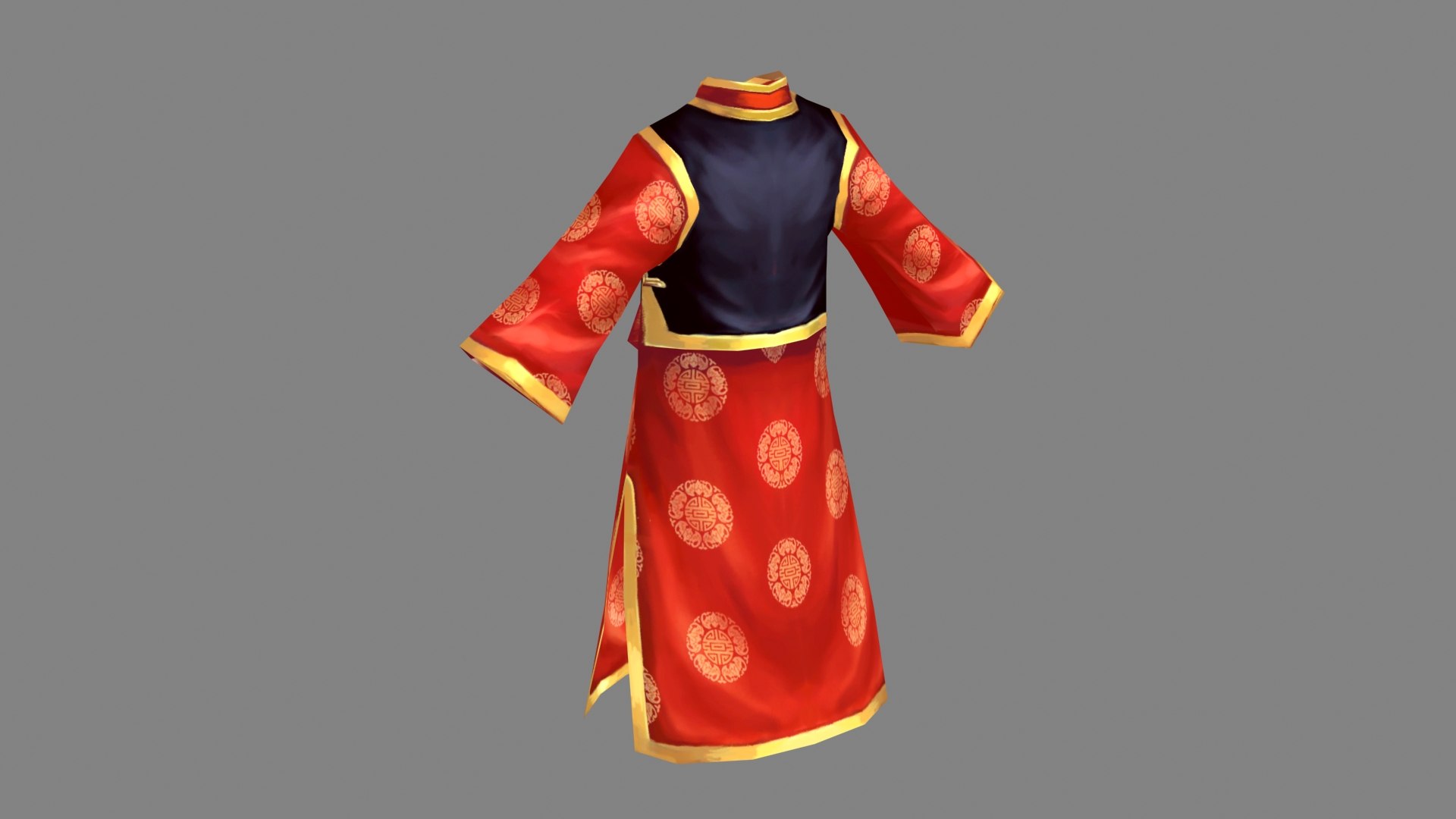 3D Model Cartoon Tang Costume - Traditional Chinese Garments ...