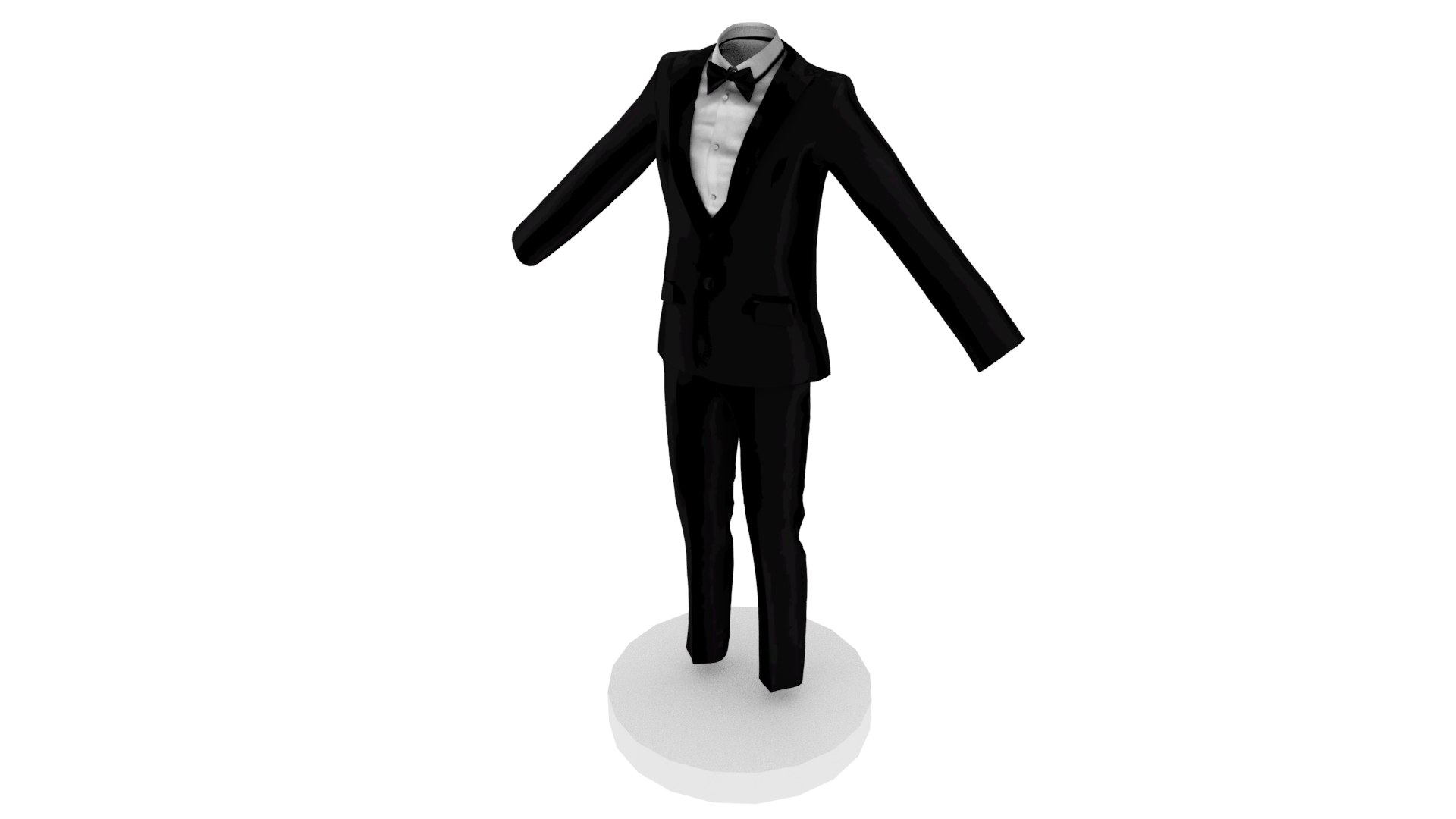 3D Male Tuxedo Model - TurboSquid 2088733