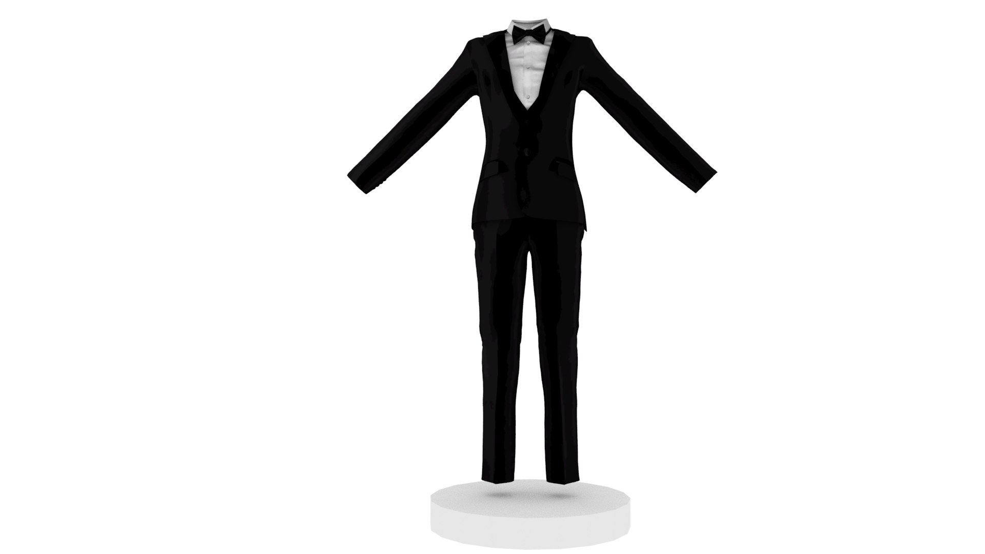 3D Male Tuxedo Model - TurboSquid 2088733