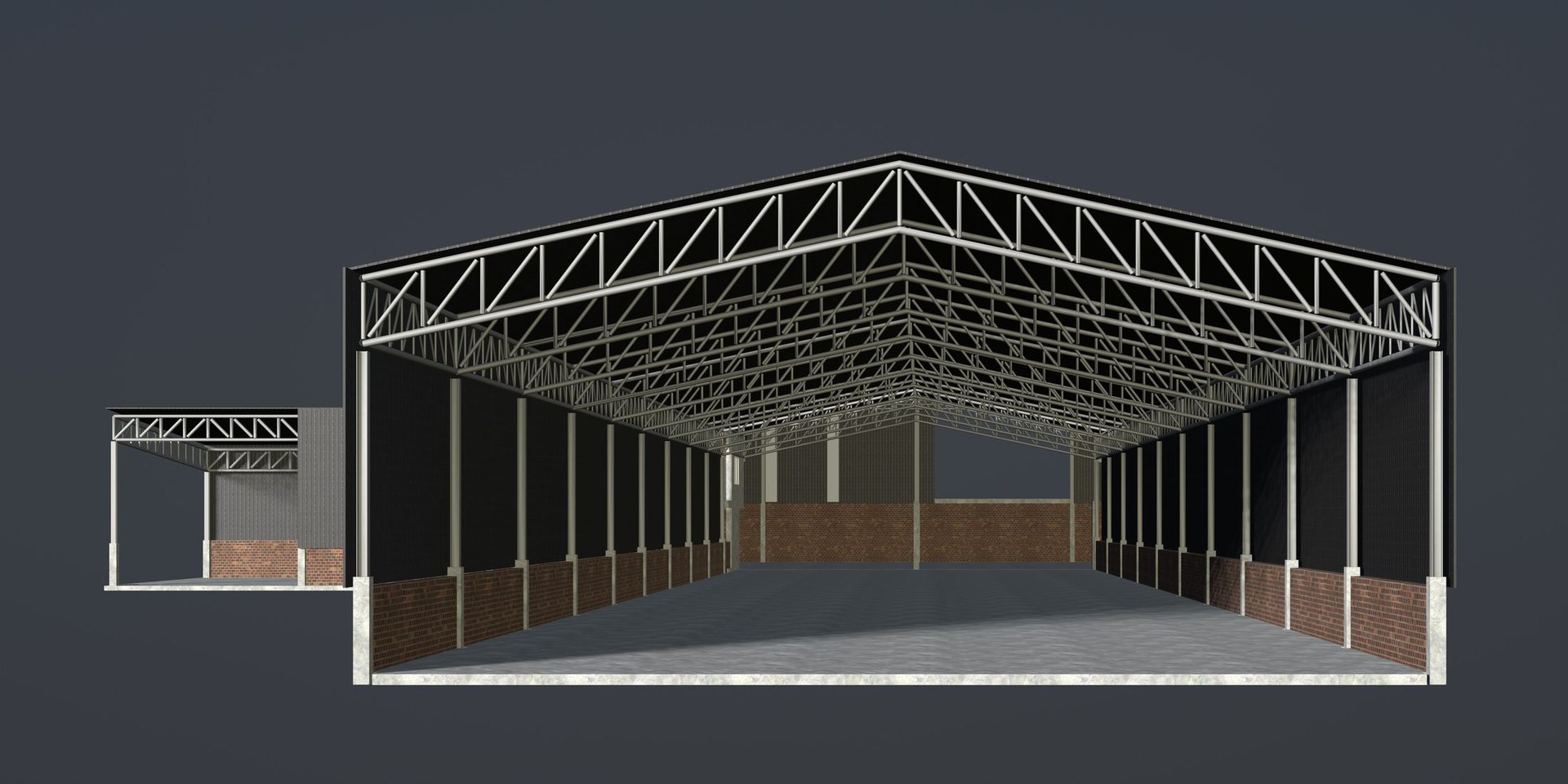 Warehouse With Loading Area 3D Model - TurboSquid 2065847