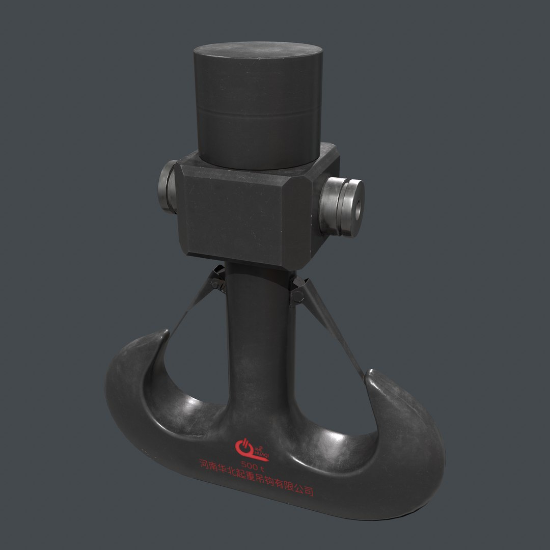 Heavy Load Ramshorn Crane Hook 3D Model - TurboSquid 2225420