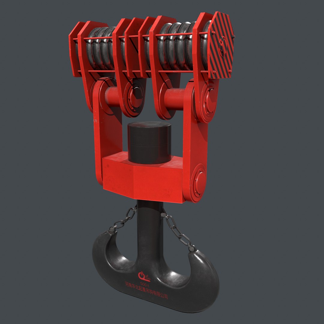 Heavy Load Ramshorn Crane Hook 3D Model - TurboSquid 2225420