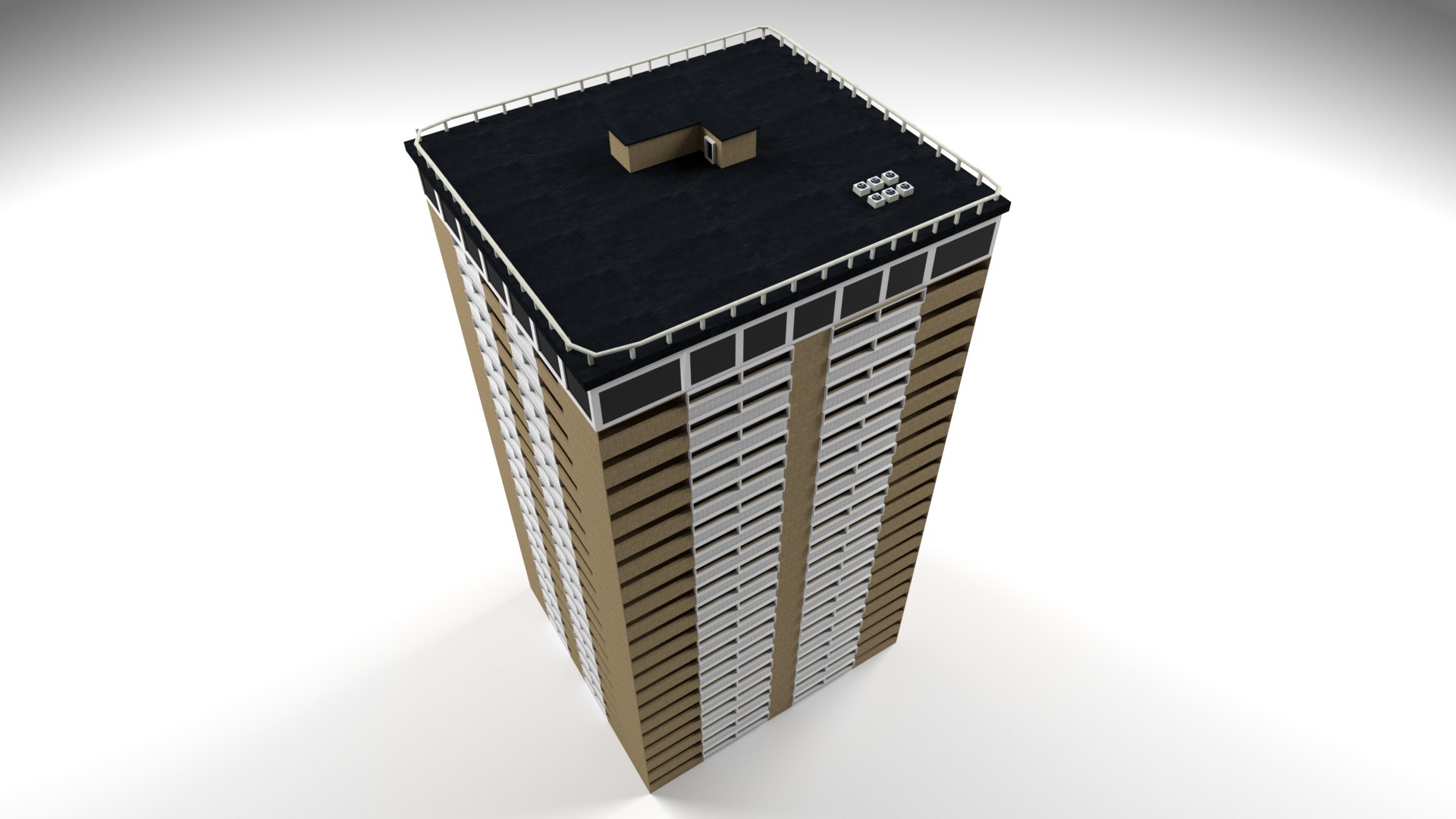 Block Of Flats 2 3D Model - TurboSquid 1798421