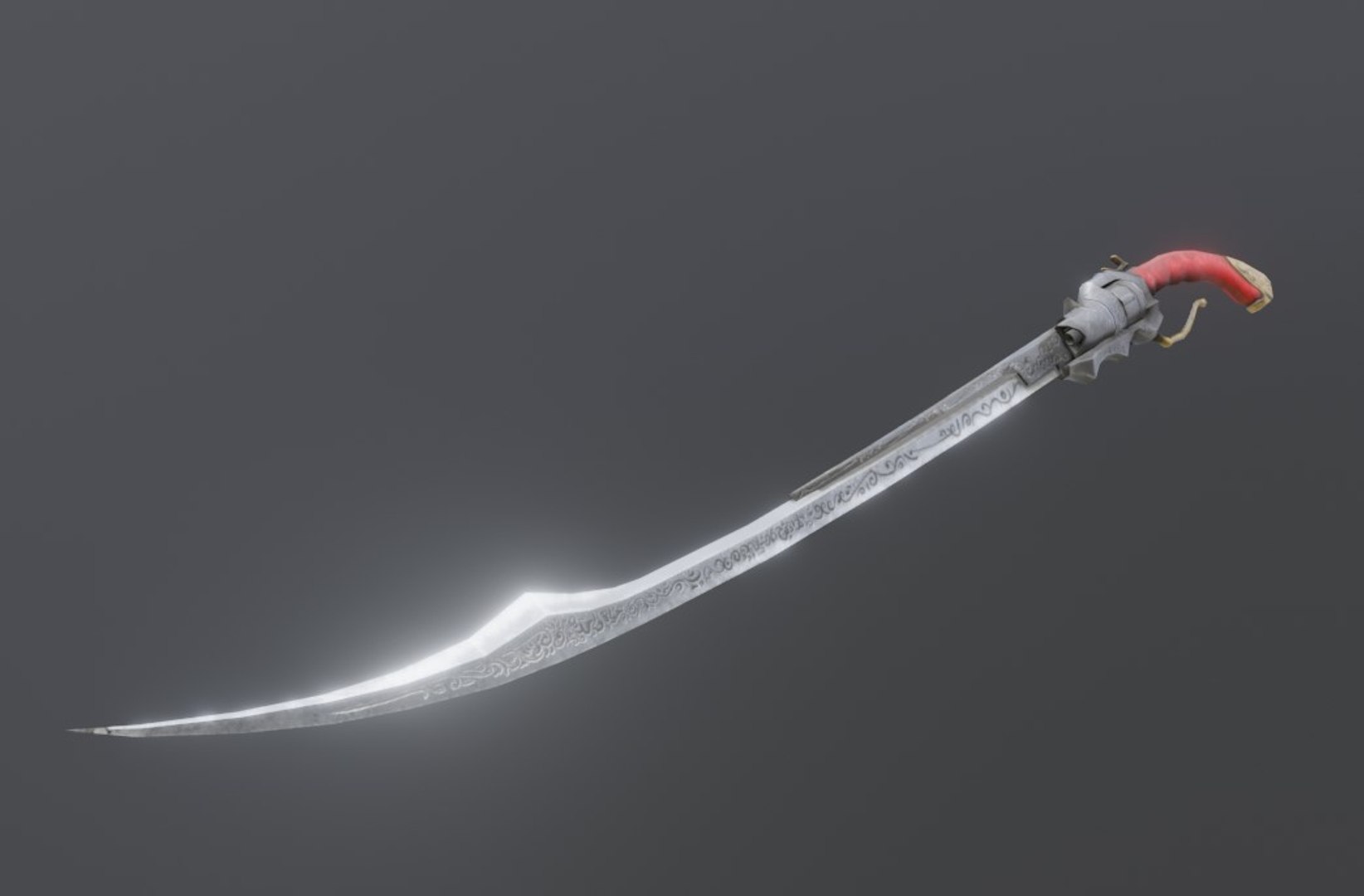 3D Model Revolver Sword Ready - TurboSquid 1616311