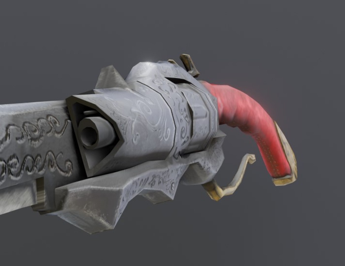 3D Model Revolver Sword Ready - TurboSquid 1616311