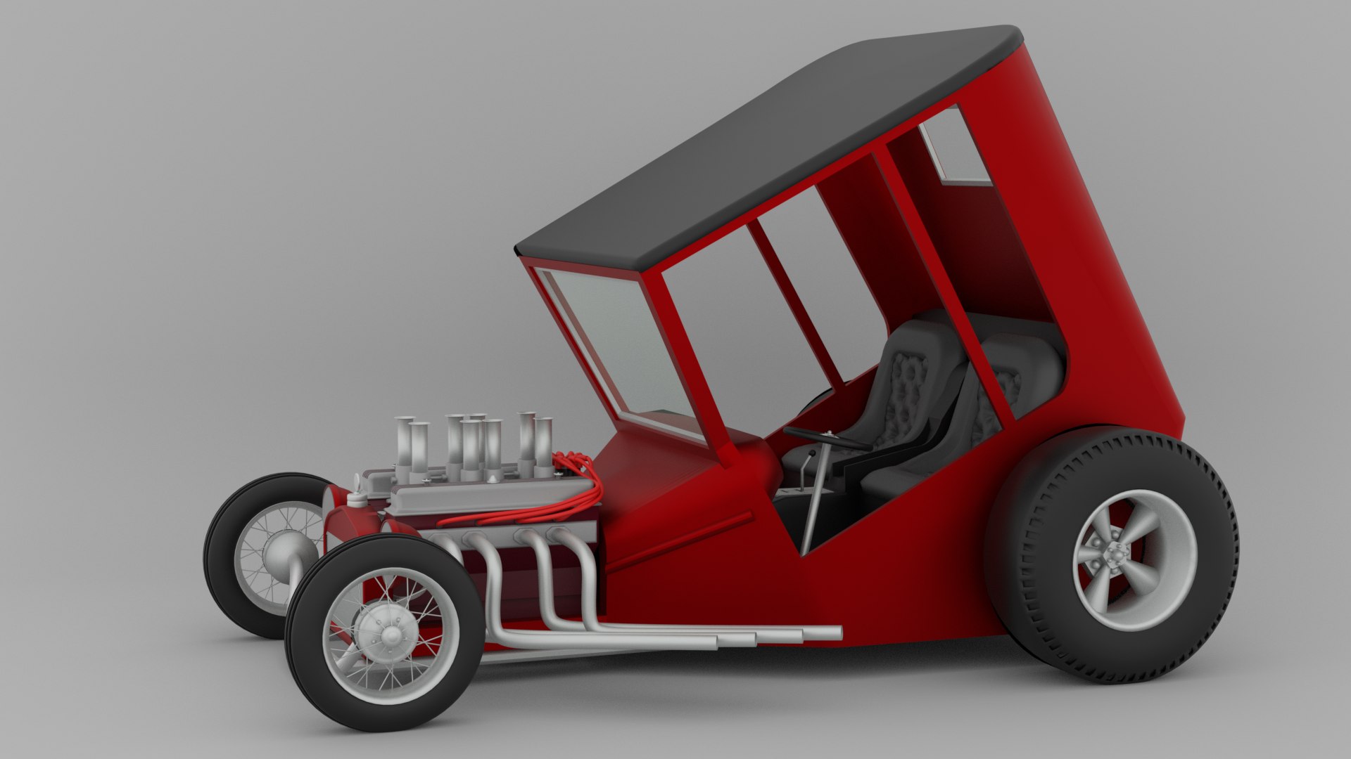 3D Custom Hot Rod Uncertain-t Model - TurboSquid 1655327