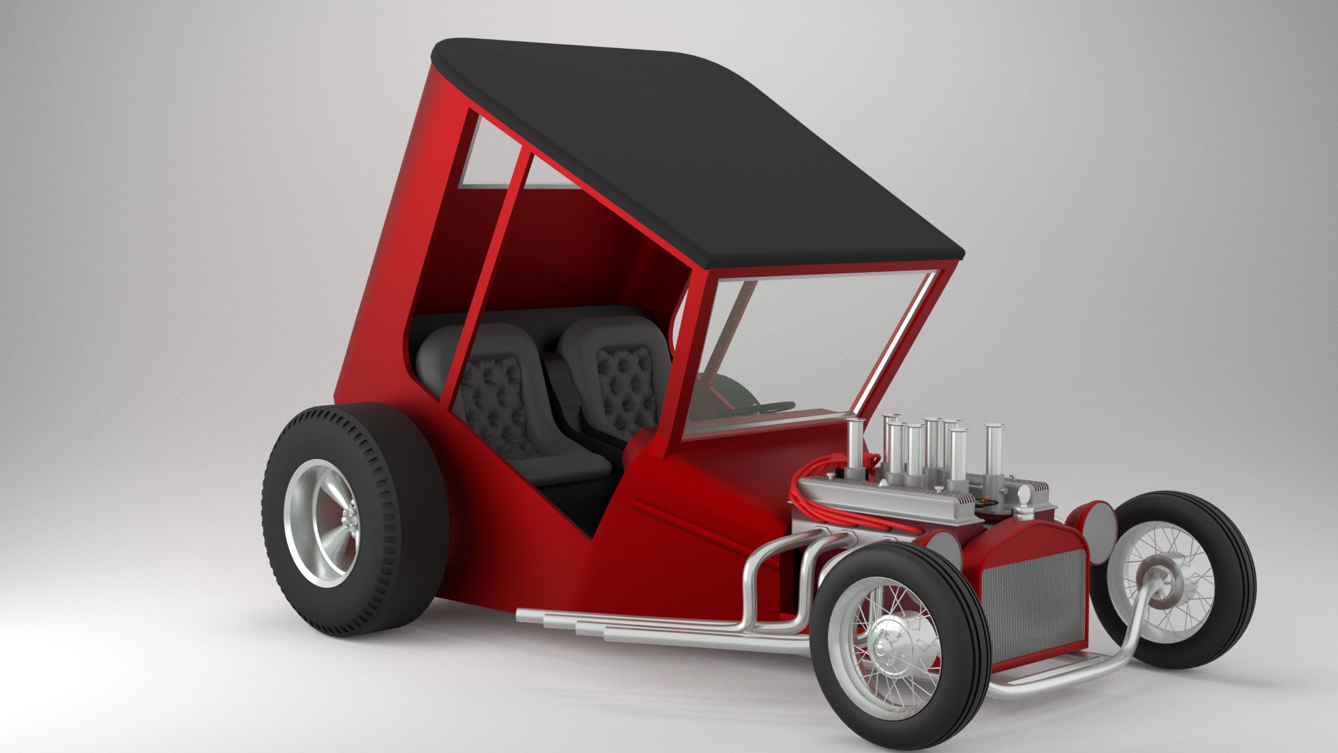 3D Custom Hot Rod Uncertain-t Model - TurboSquid 1655327