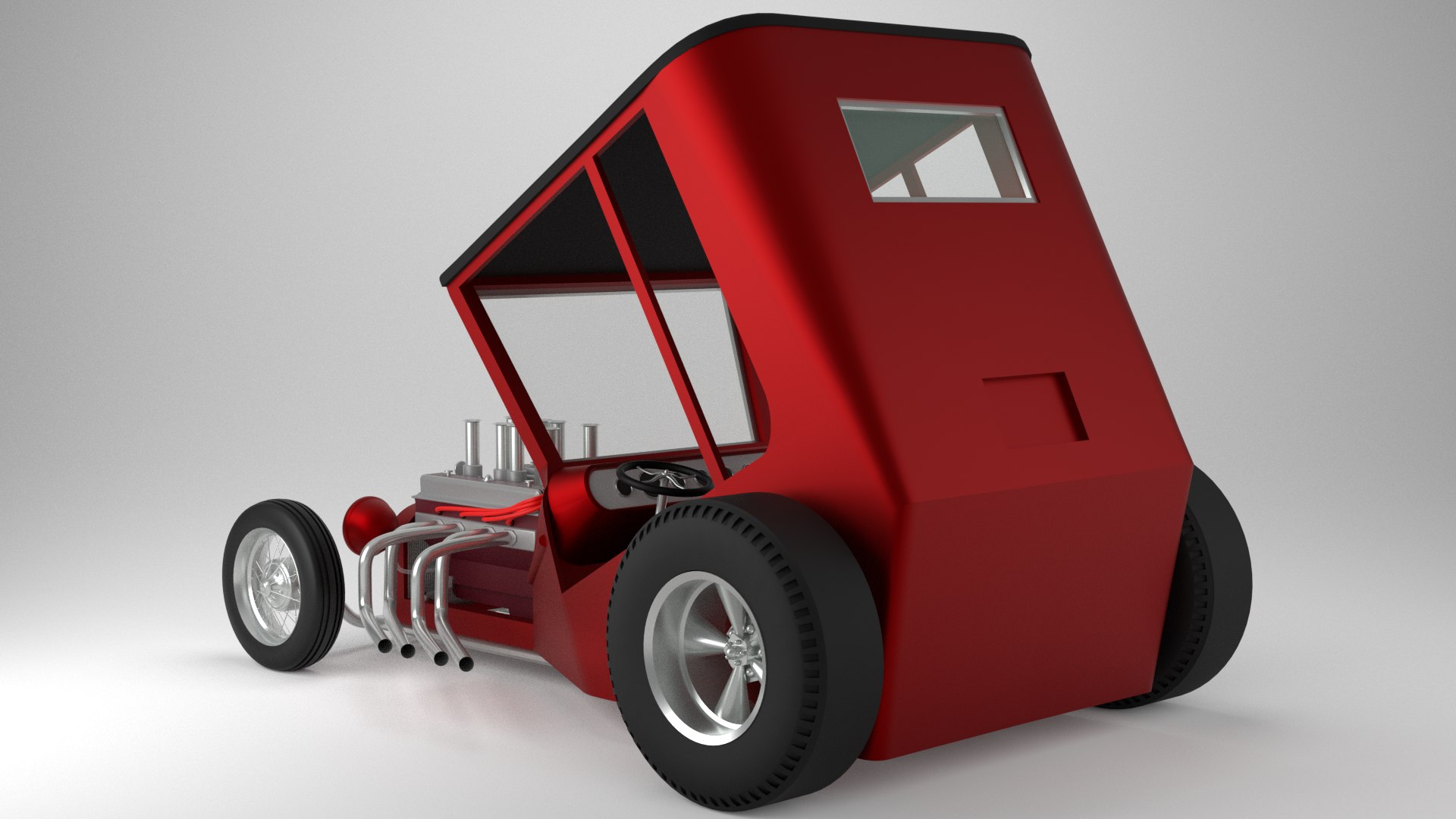 3D Custom Hot Rod Uncertain-t Model - TurboSquid 1655327