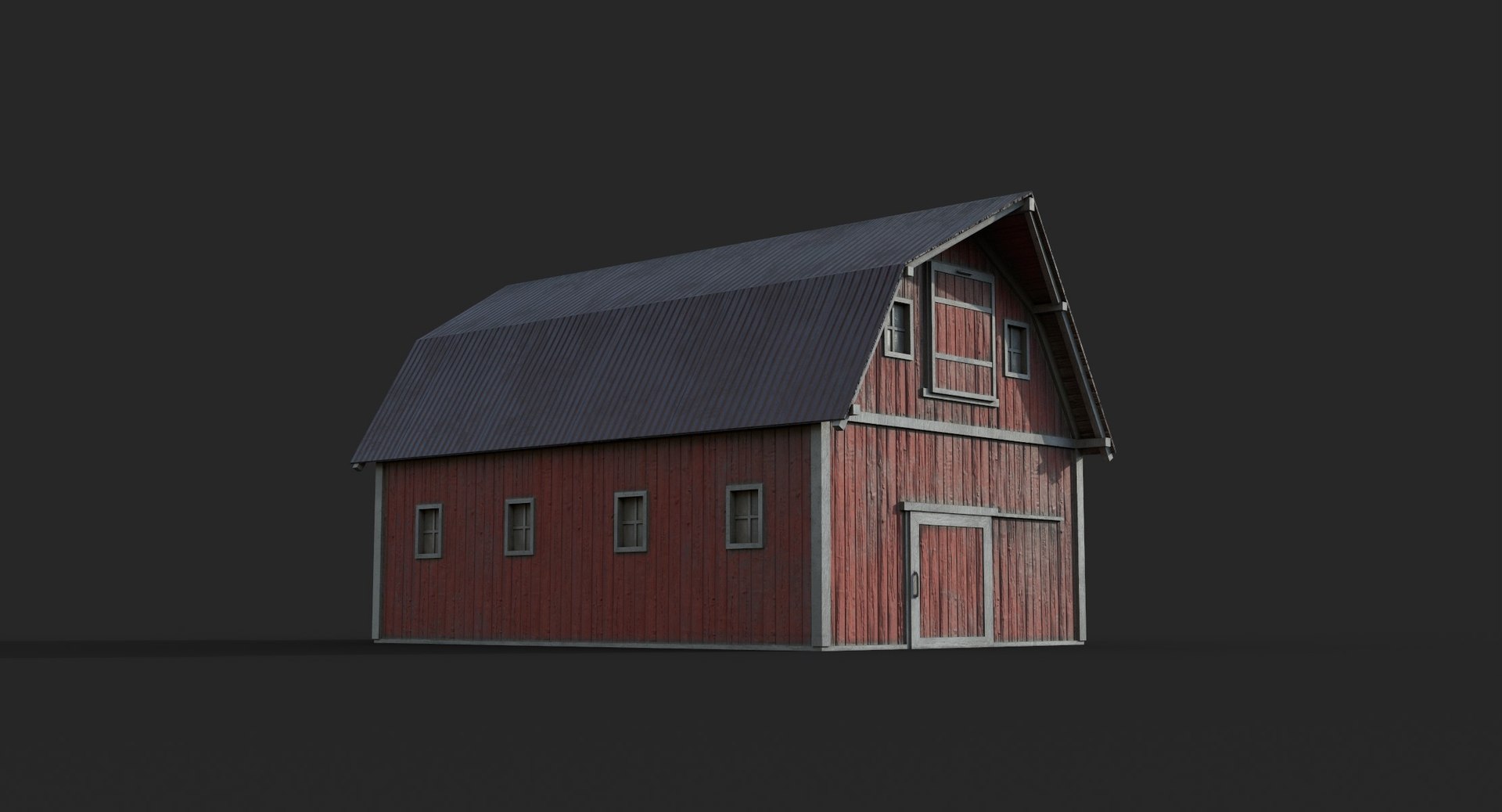 3D Ready Red Barn Model - TurboSquid 1361528