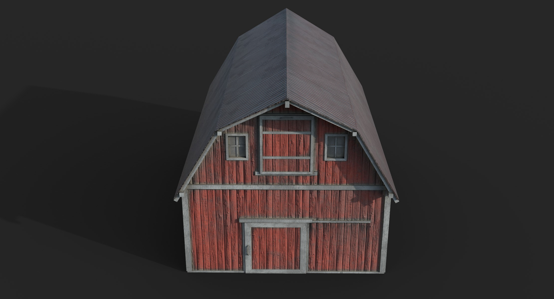 3D ready red barn model - TurboSquid 1361528