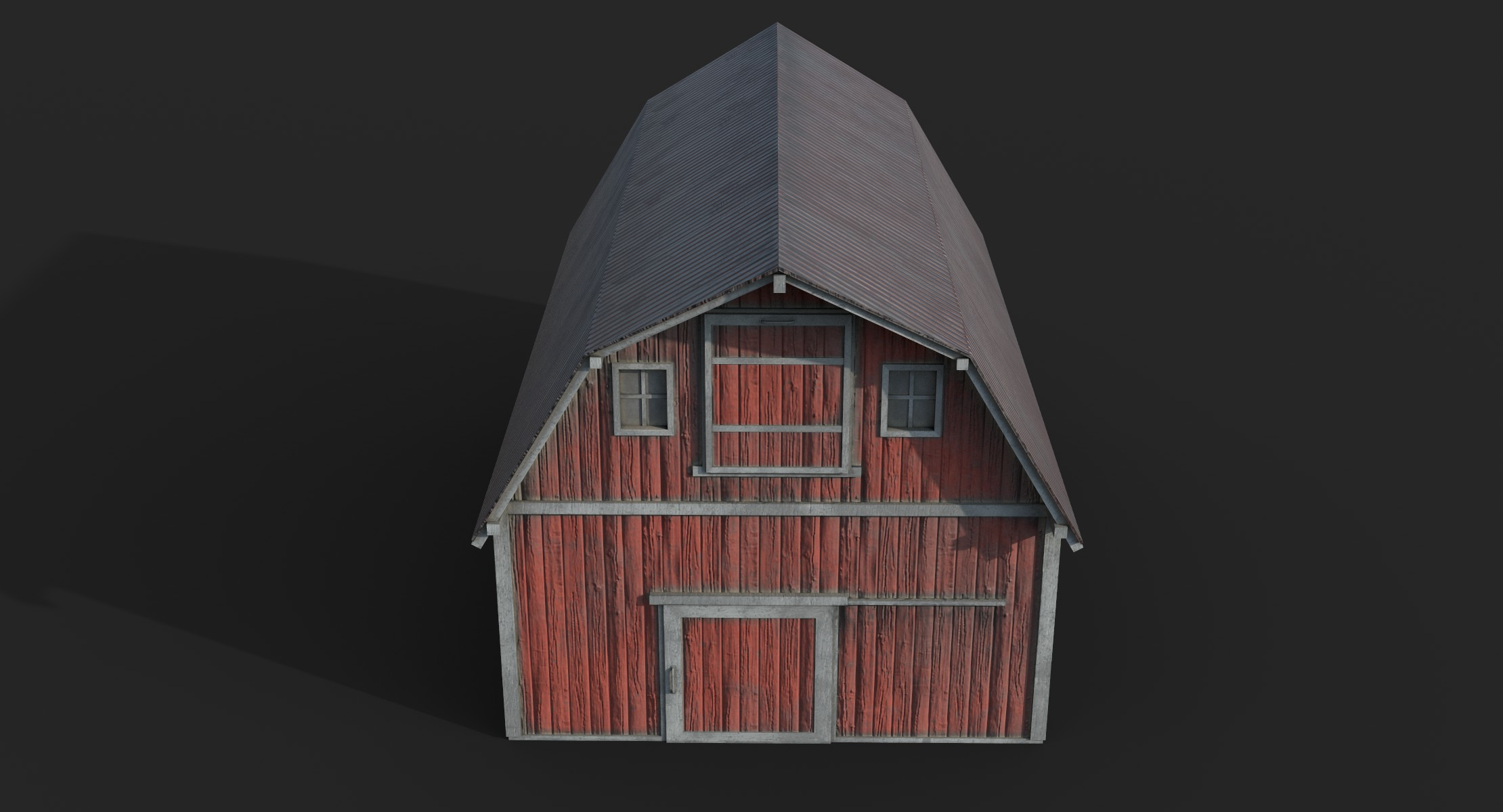 3D ready red barn model - TurboSquid 1361528