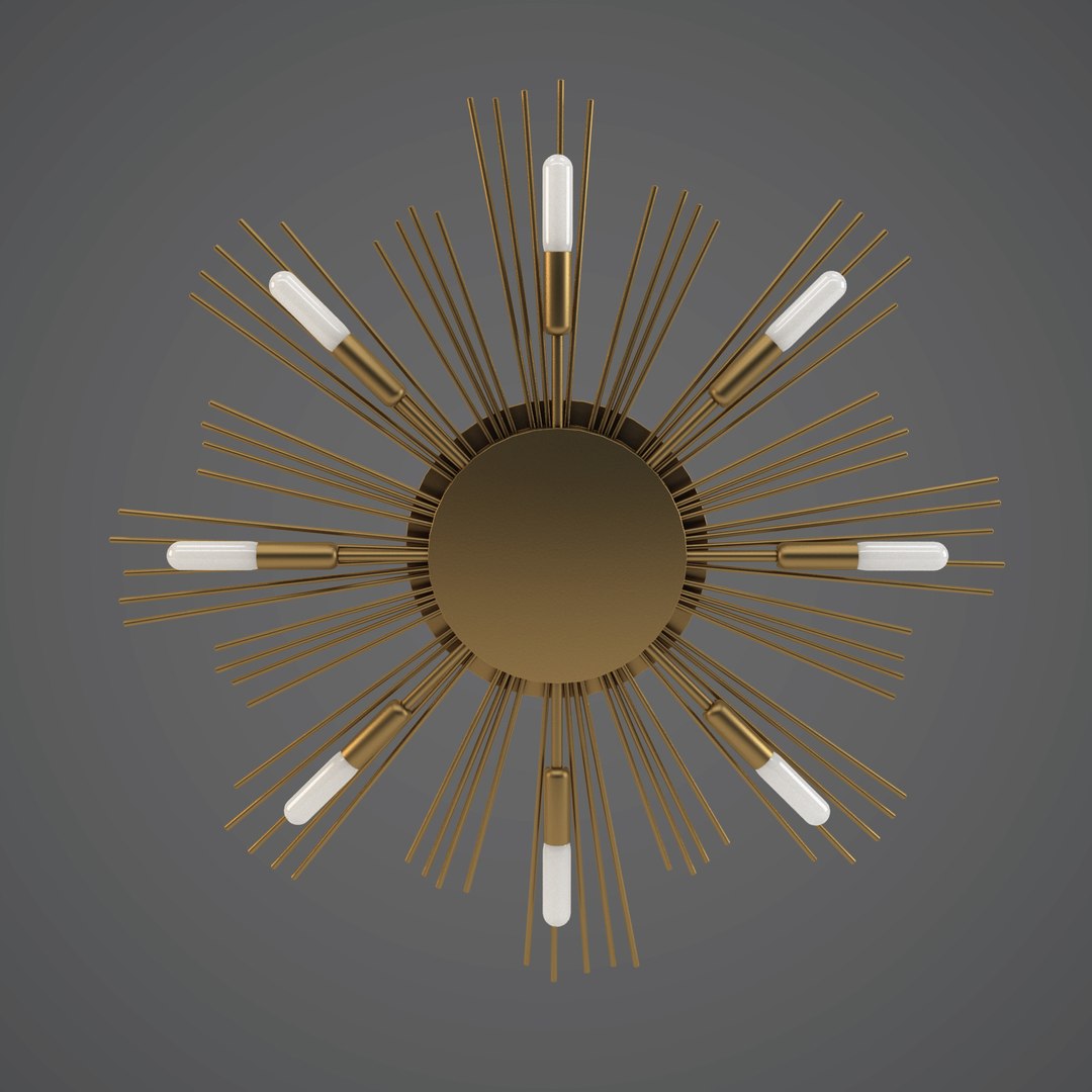 3d modern wall light - model