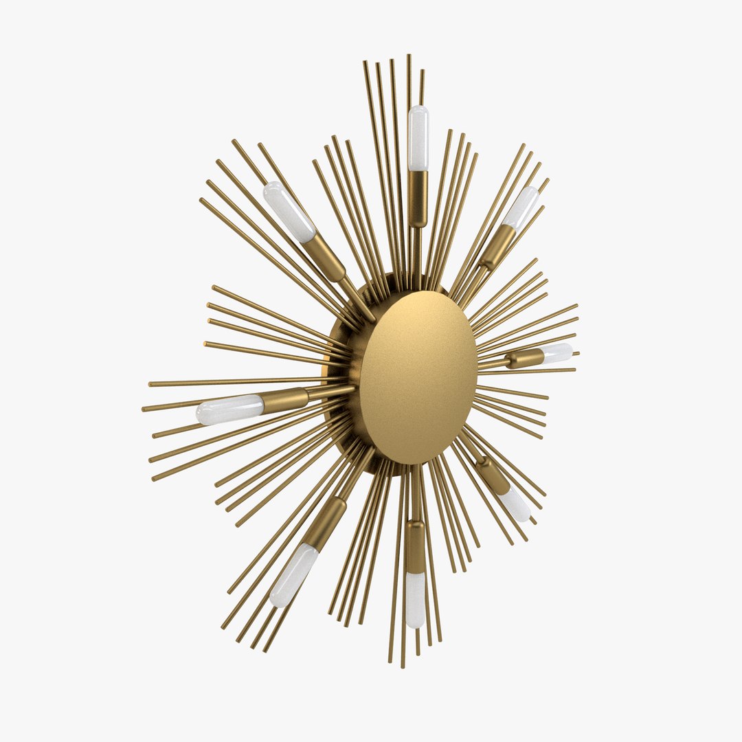 3d modern wall light - model
