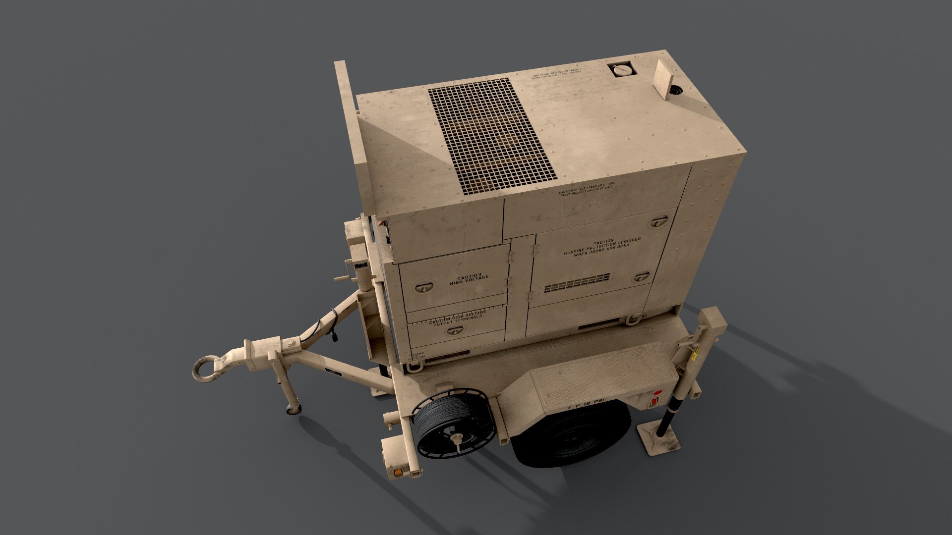 MILITARY DIESEL GENERATOR MEP-804A 3D Model - TurboSquid 2342235