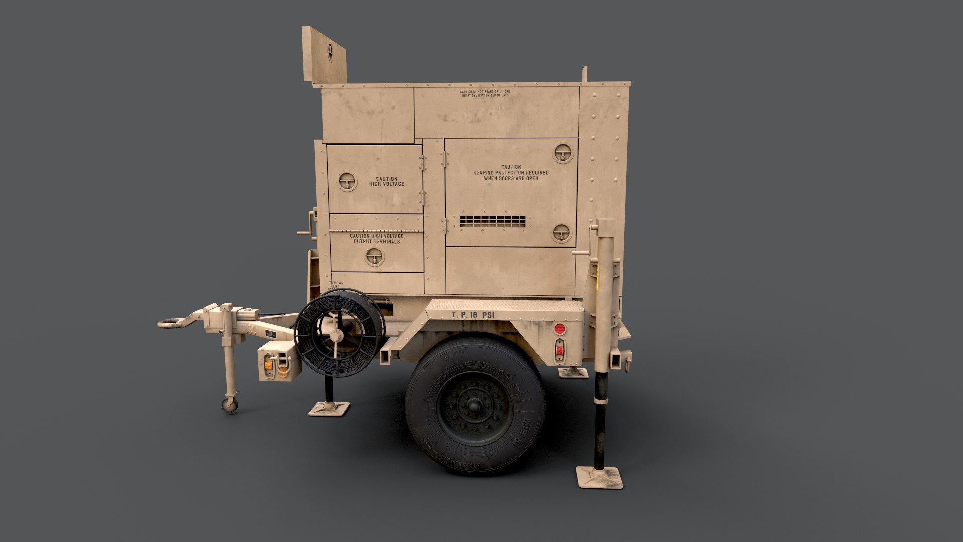 MILITARY DIESEL GENERATOR MEP-804A 3D Model - TurboSquid 2342235