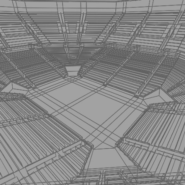 3d sports arena indoor play model