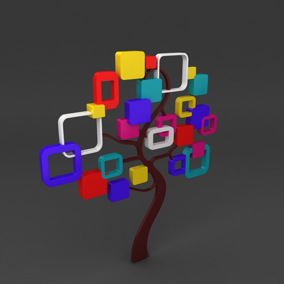 cartoon tree 3d max