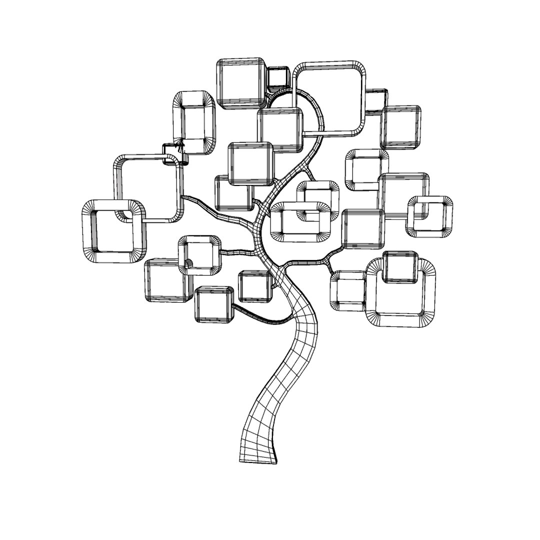 cartoon tree 3d max