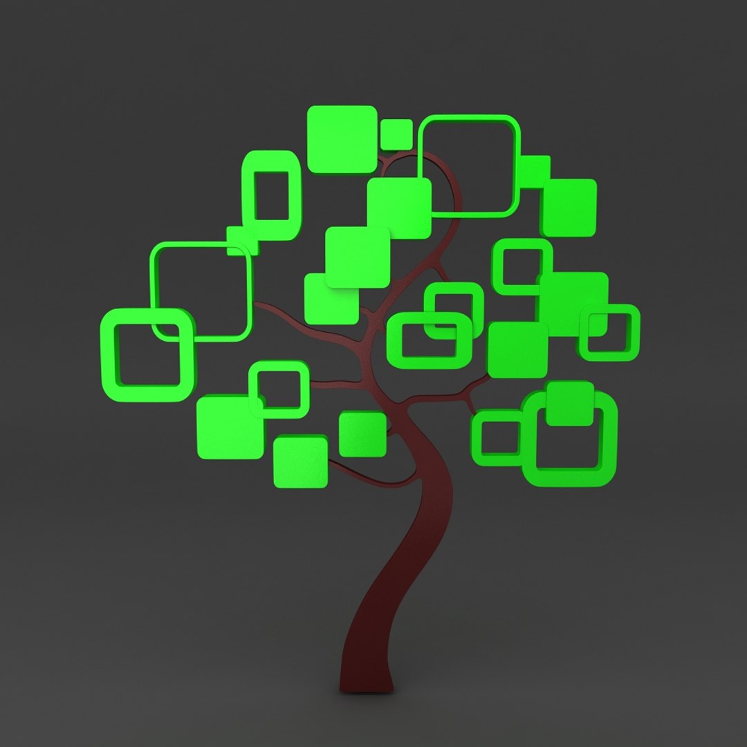 cartoon tree 3d max