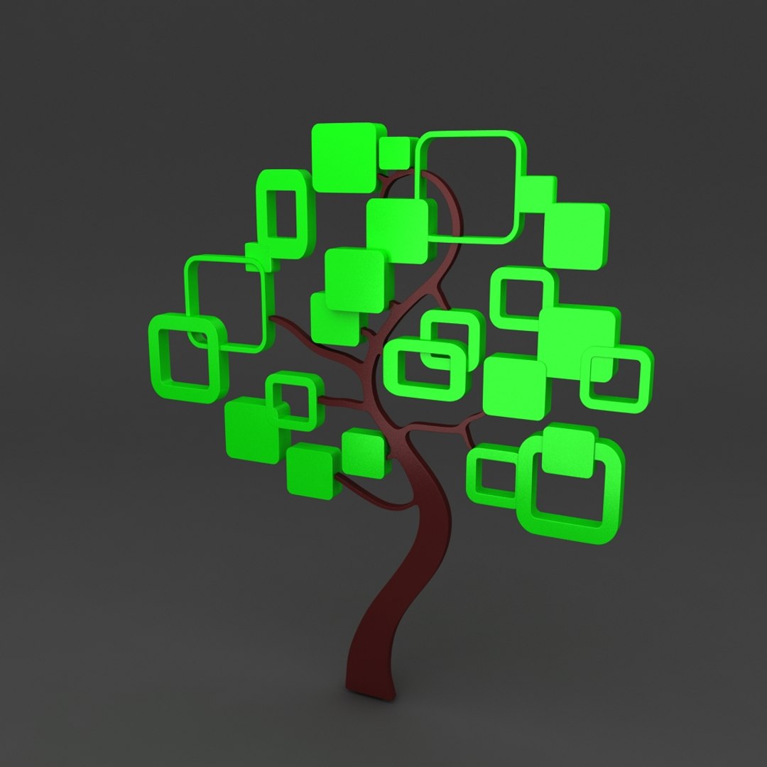 cartoon tree 3d max