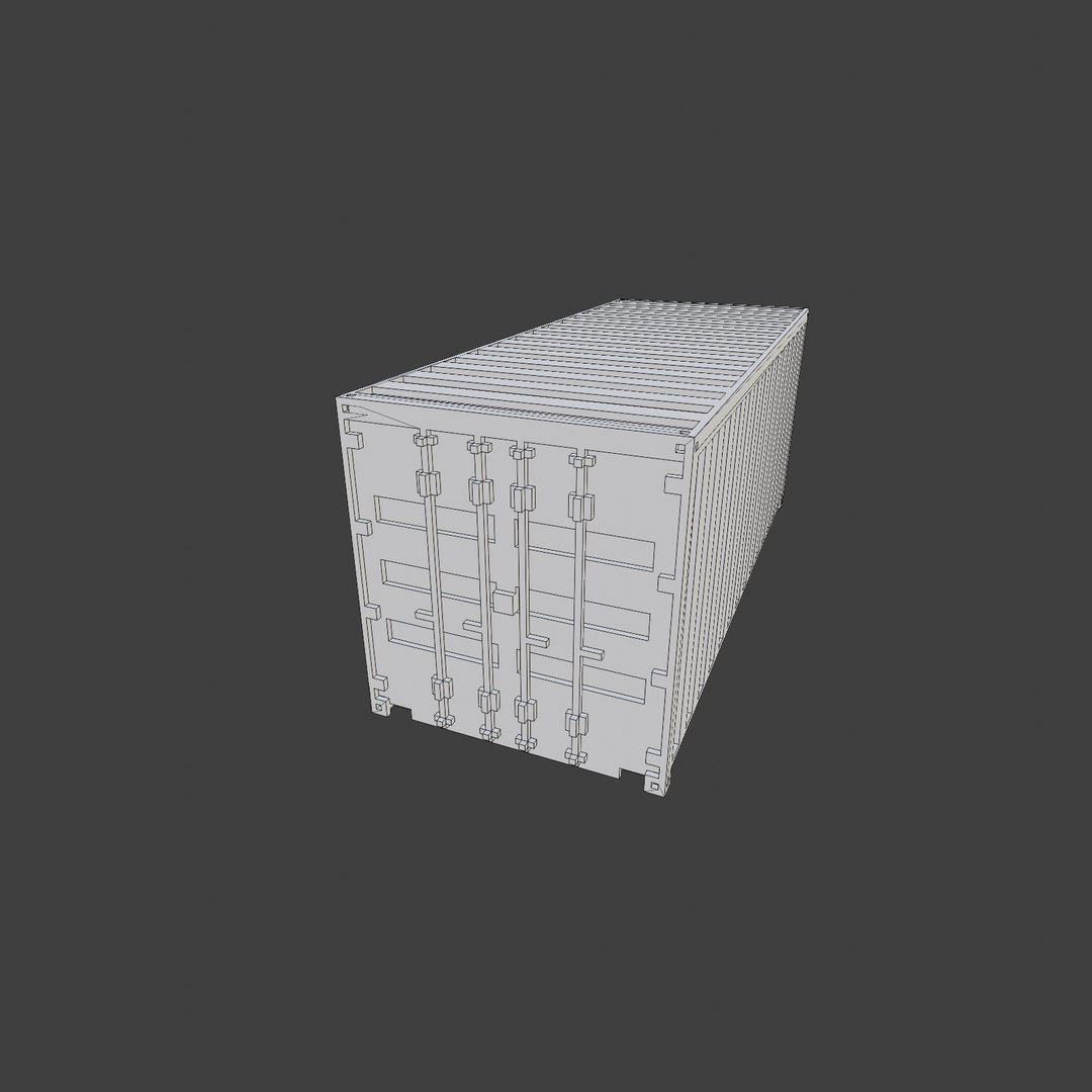 3D Voxel Shipping Container Model - TurboSquid 1611345