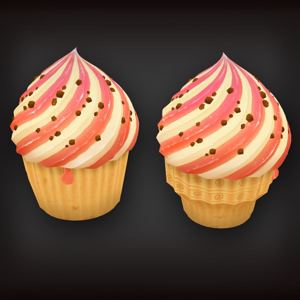 modelo 3d Cupcake Set 1 - TurboSquid 1491912