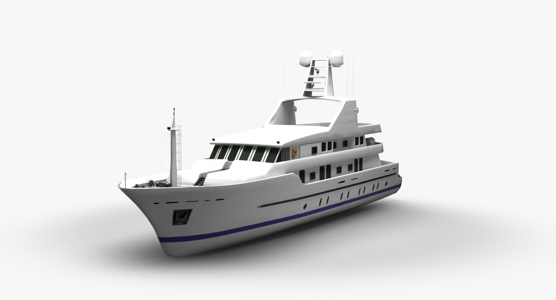 Orleans Yacht 3D Model - TurboSquid 1481127
