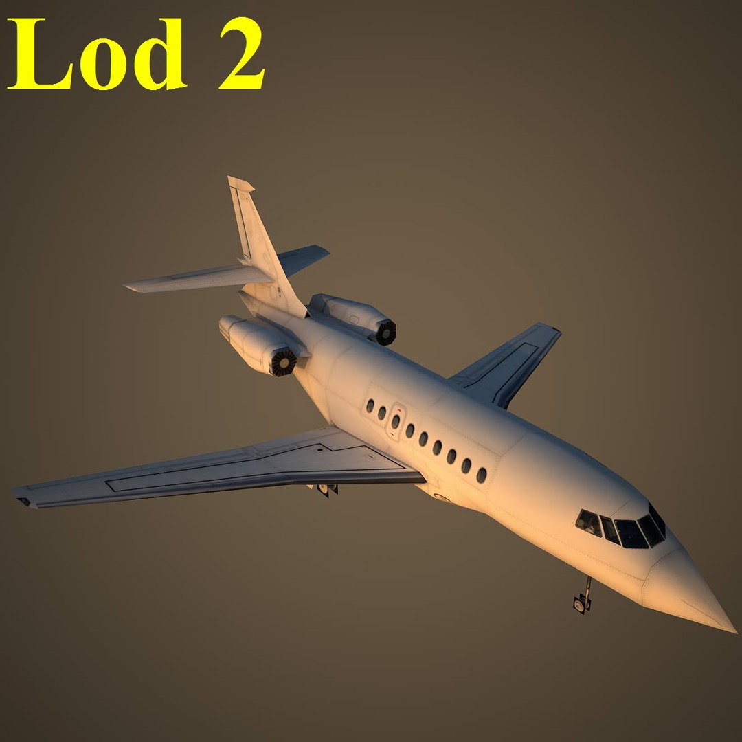 3d Model Dassault Falcon