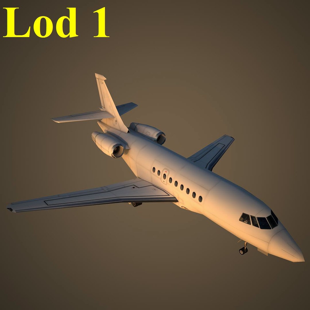 3d Model Dassault Falcon