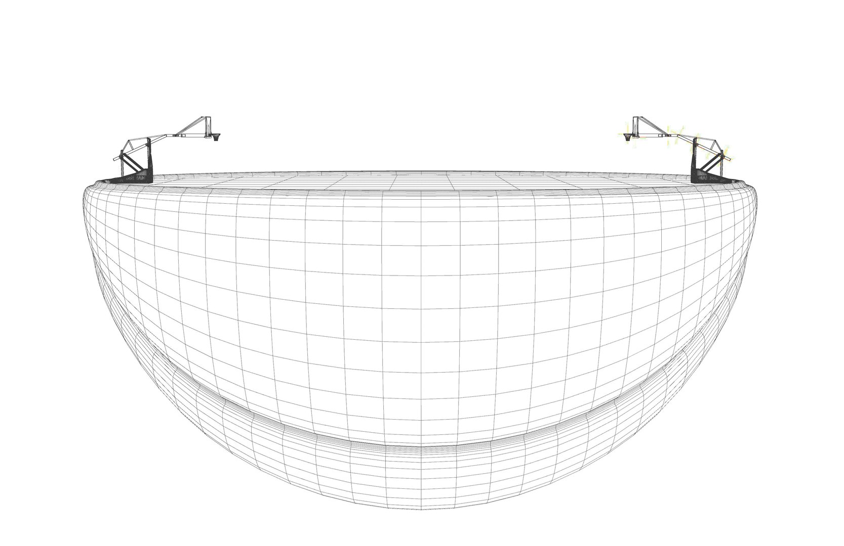 Basketball Half Ball And Basketball Court 3D Model - TurboSquid 2131126