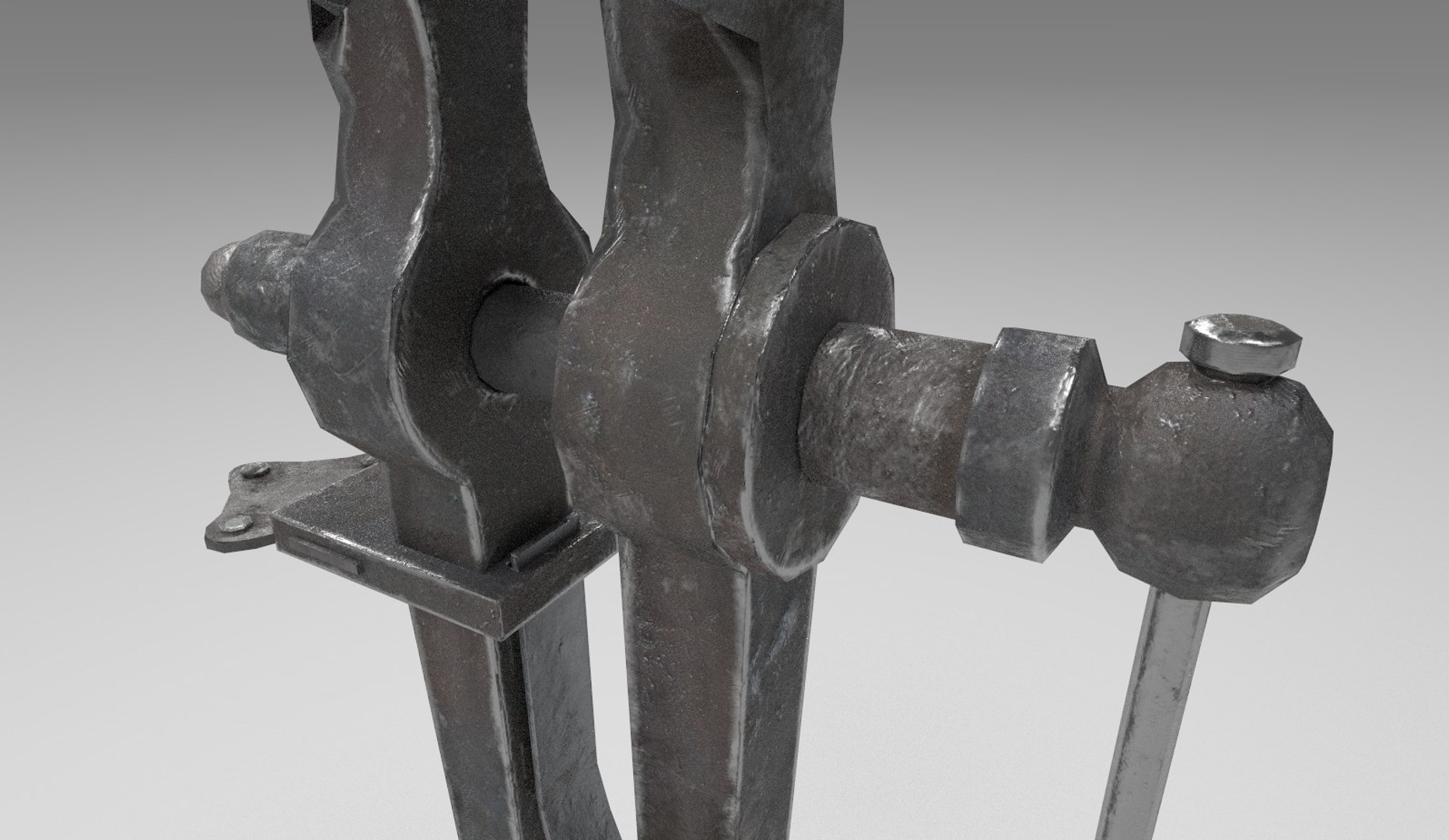 3D Medieval Leg Vise - TurboSquid 1246720