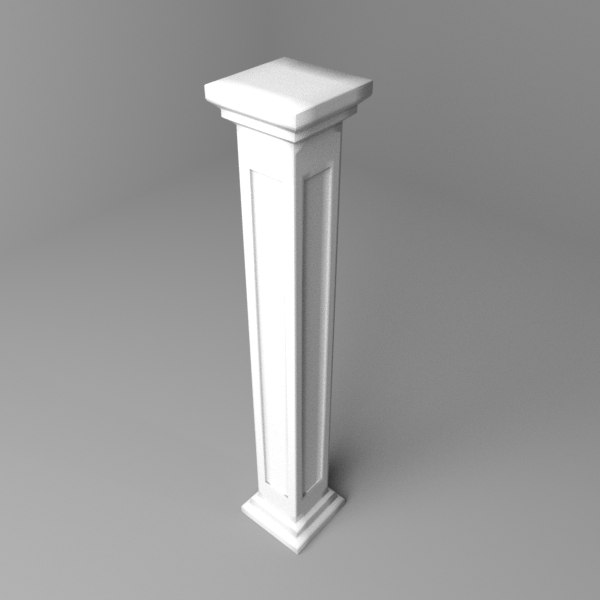 3D model pillar rectangle 5 - TurboSquid 1572695