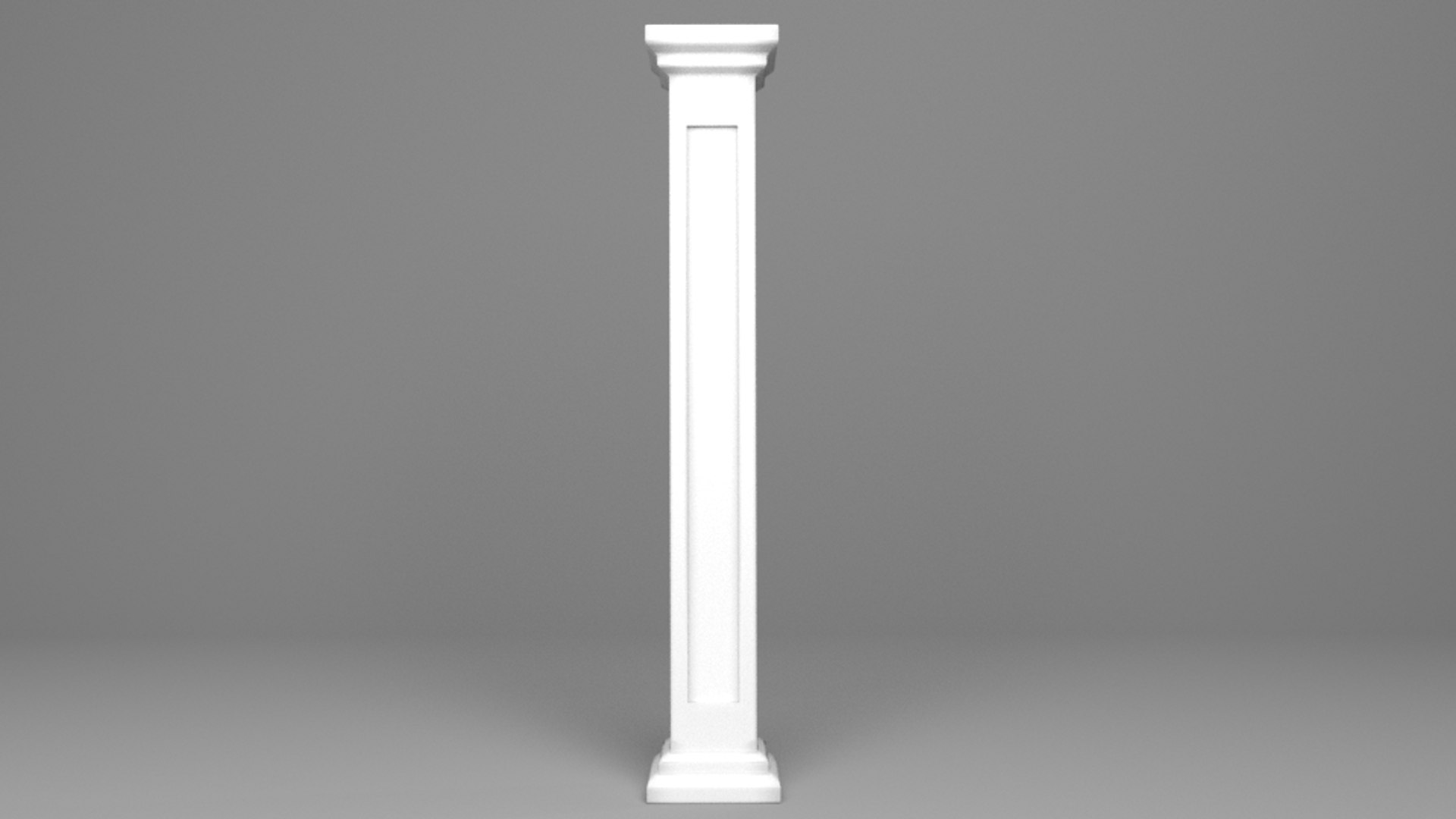 3D Pillar Square 2 Model - TurboSquid 1572714