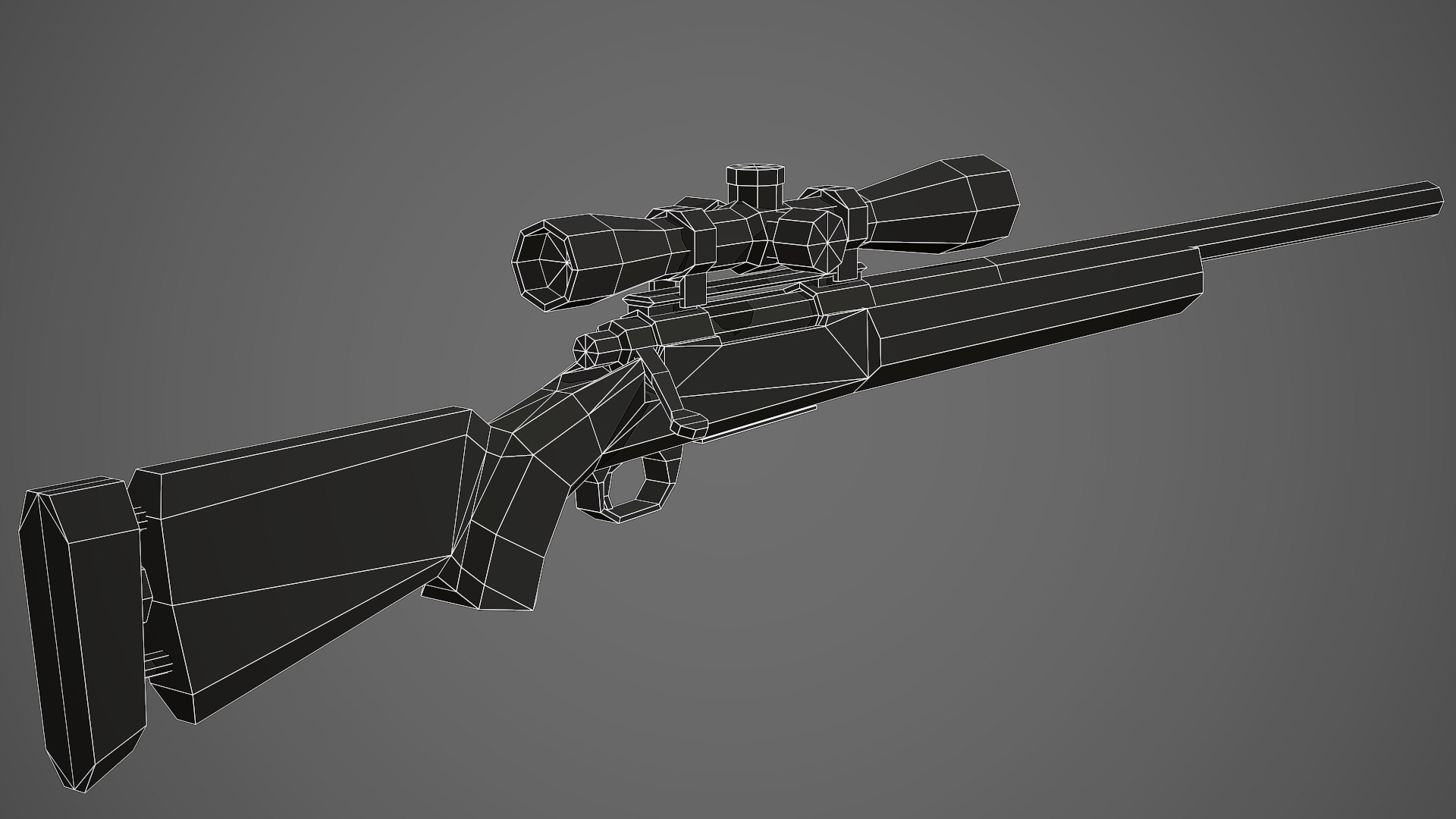 Stylized M24 Sniper Rifle Low Poly Mobile Ready Model - TurboSquid 2054060