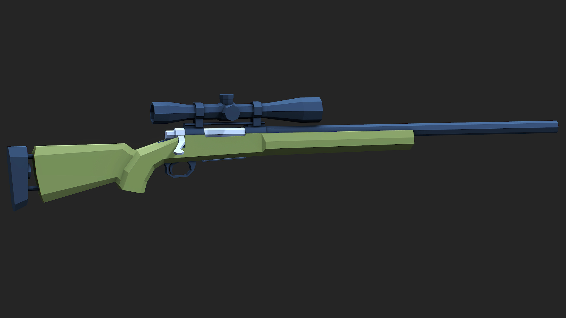 Stylized M24 Sniper Rifle Low Poly Mobile Ready Model - TurboSquid 2054060