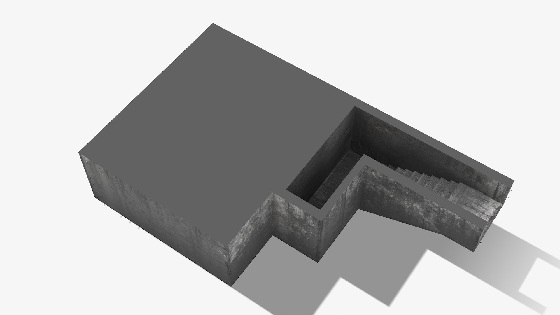 3D Reinforced Concrete Turret Bunker Old Model - TurboSquid 2423675